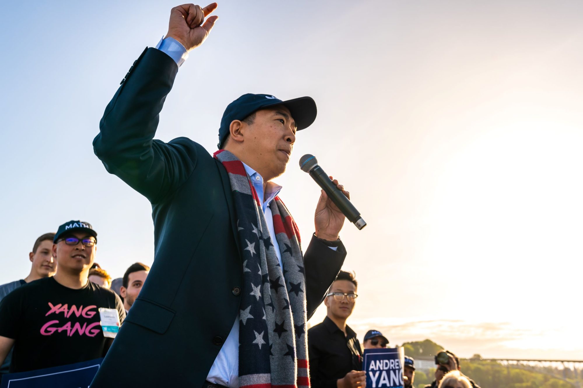 Andrew Yang Portland Rally - The Square